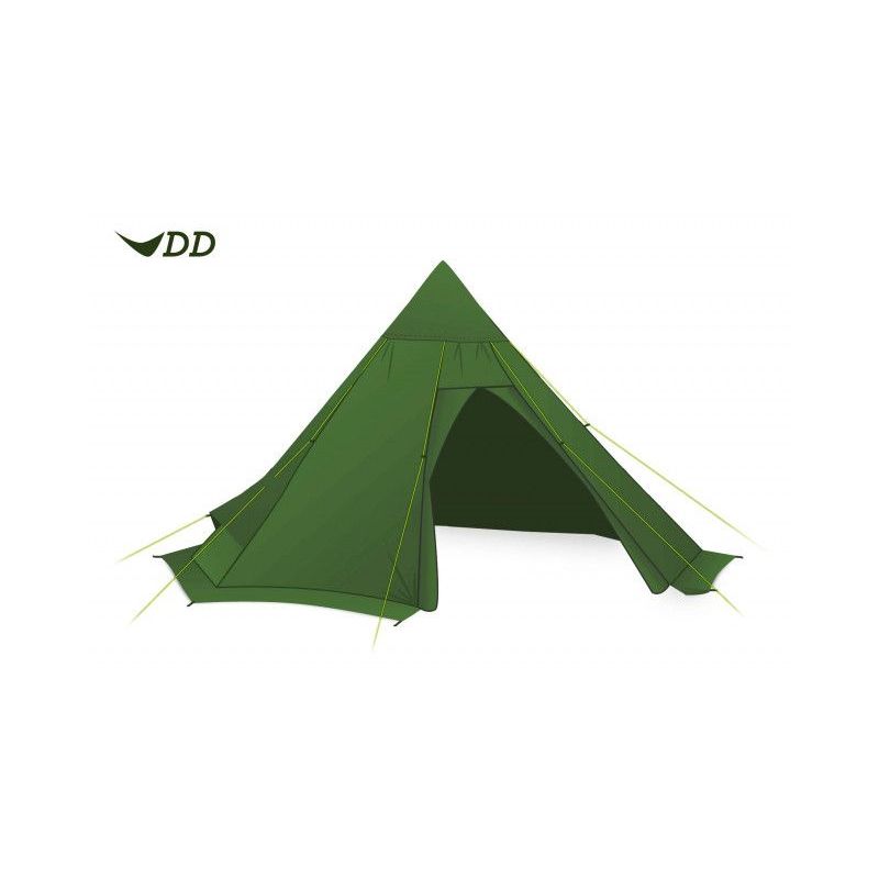 Cort 3-4 persoane DD Hammcks Tipi Olive Green - 707273931641
